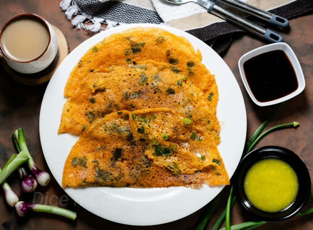 Spring Onion Dosa - How to prepare Karnataka style spring onion dosa ...